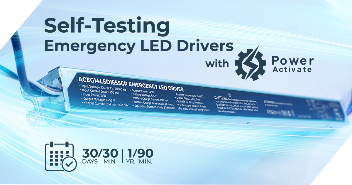 Self-Testing Emergency LED Drivers with Power Activate. You asked for ...
